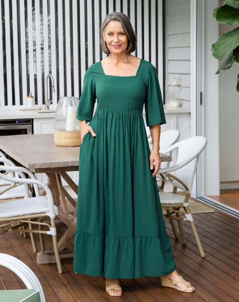 Kalani Dress | Forest – Freez Clothing