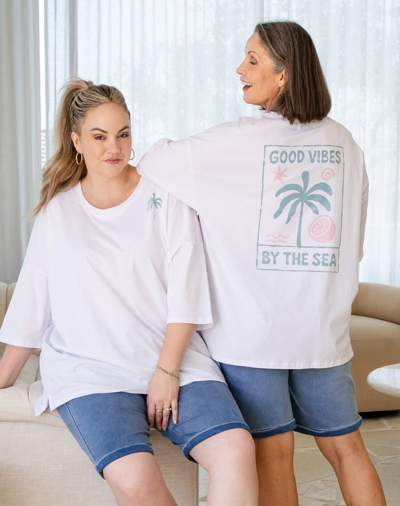 Good Vibes Oversized Tee – Freez Clothing