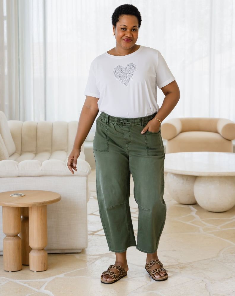 Wakee Barrel Jean - Green – Freez Clothing