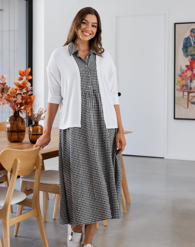 Slouch Shrug - White – Freez Clothing